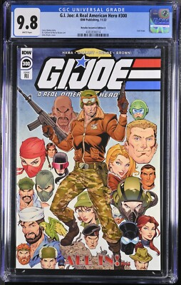 G.I. Joe: A Real American Hero #300 CGC 9.8 John Royle 1:10 INCENTIVE ...