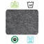 Dirt Stopper Grey Barrier Door Mats 3 Sizes Anti-Slip Machine Washable ...