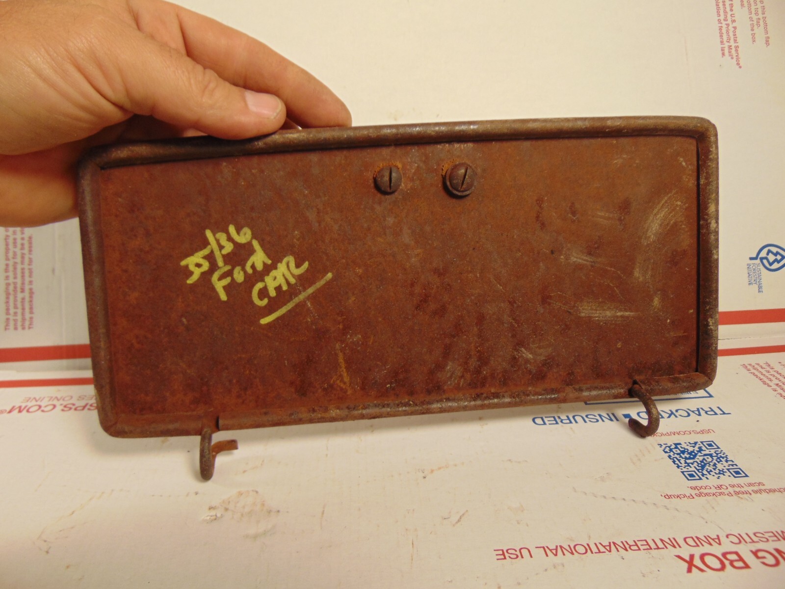 1935 1936 FORD CAR GLOVE BOX DOOR COUPE SEDAN ORIGINAL L@@K | eBay