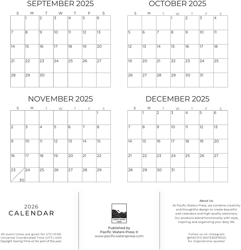 Baby Fox Wall Calendar 2026 | 12" x 24" Open | Animal Calendar ...