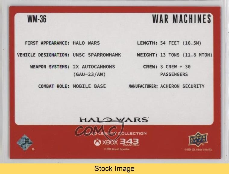 2024 Halo Legacy Collection War Machines Starry Night UNSC Sparrowhawk ...