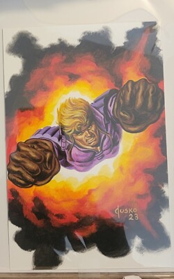 Joe Jusko signed Marvel Masterpieces Large Original Art Sketch X-Men ...