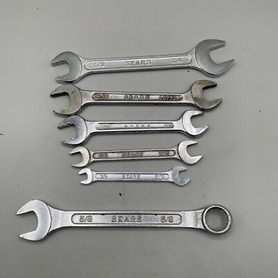 SEARS brand vintage forged in Japan and USA Wrenches 5 open end & 1 ...