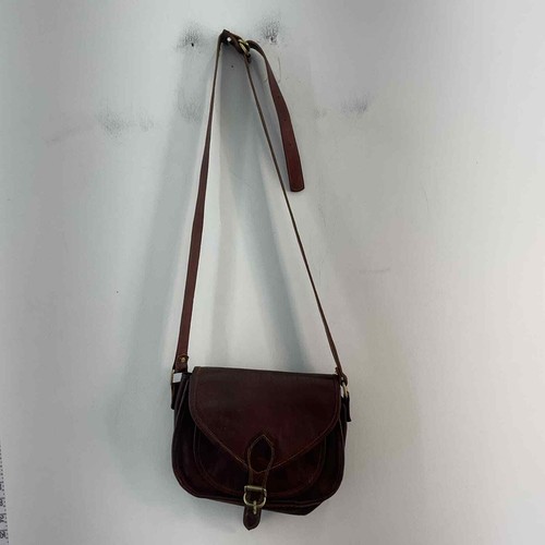 Women's Brown Leather Shoulder Bag Purse- Unbranded | eBay