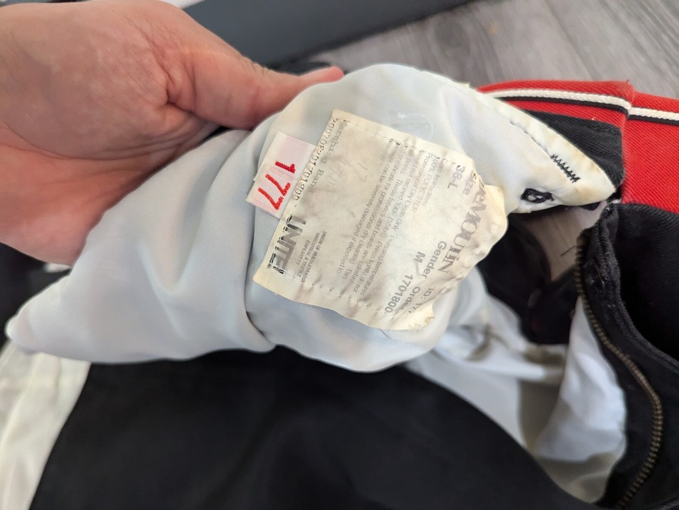 2 Red And Black Marching Band Uniforms Pants/Bibs Size Coat 38 Bibs 32 ...