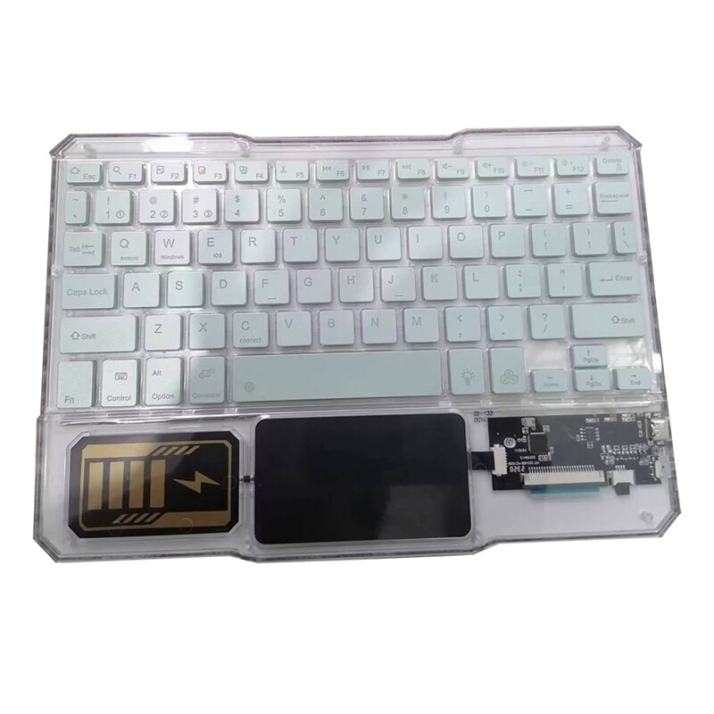 Keyboard Backlit Keyboard RGB Keypad Transparent Crystal Bluetooth8359 ...