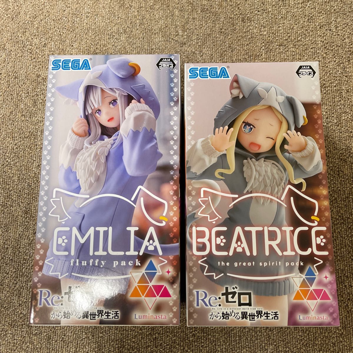 [Unopened]Re:Zero Starting Life in Another World EMILIA BEATRICE Figure ...