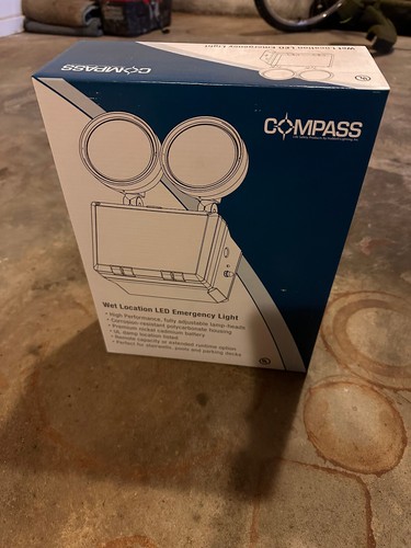 Hubbell Lighting CU2WG Compass 2 LED Lamps Location Emergency Light for ...