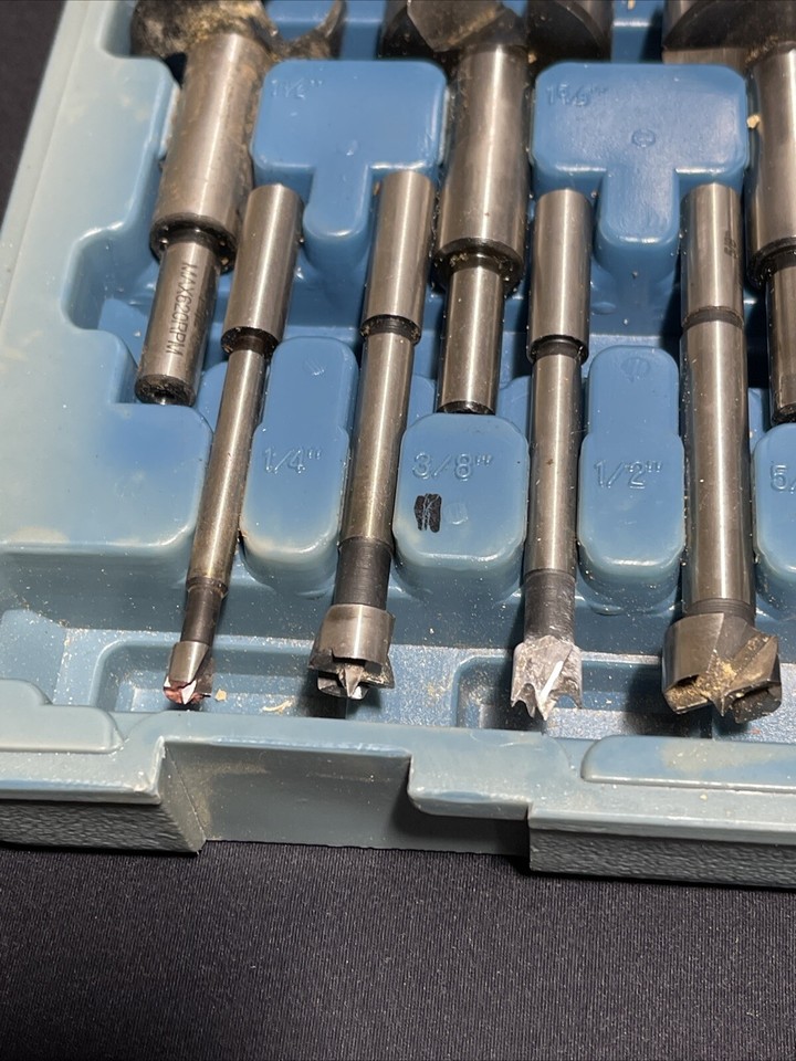 ROCKLER 16-Piece Precision Forstner Bit --Set in Case --1/4"-2 1/8" | eBay