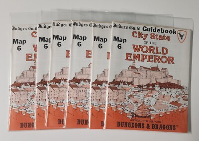 x1 City State of the World Emperor Guidebook Map 6 - Judges Guild 1982 ...