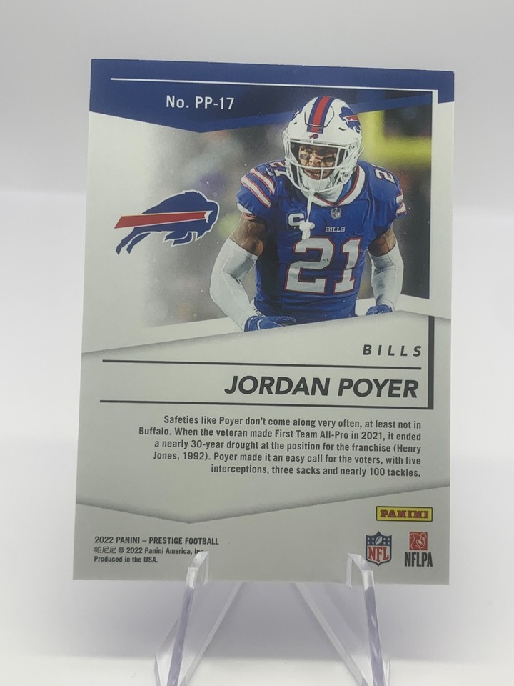 2022 Prestige Jordan Poyer, Bills Prestigious Platnum #25/25 | eBay