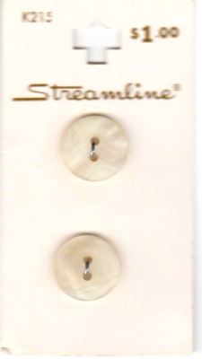 Streamline Buttons #K215 White Size 15mm (5/8") | eBay