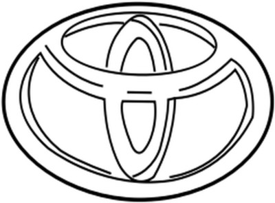 75311-35090 Toyota Emblem, radiator grille (or front panel) 7531135090 ...