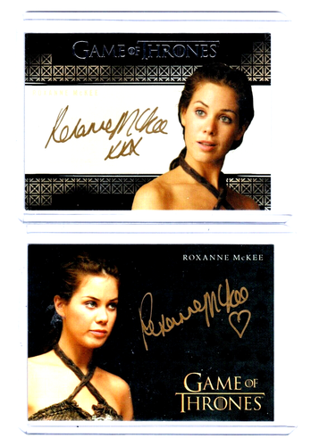 Game of Thrones Inflexions Roxanne McKee as Doreah Gold Autographs | eBay