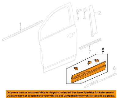 GMC GM OEM Left-Lower Molding 23187741 | eBay