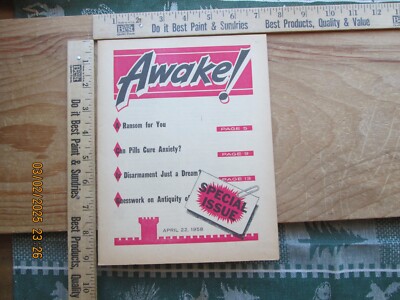 Awake! watchtower magazine apr 22 1958 | eBay
