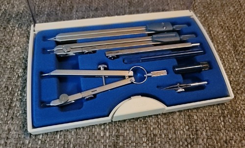 Vintage West Germany Staedtler Mars Compass Set --15B | eBay