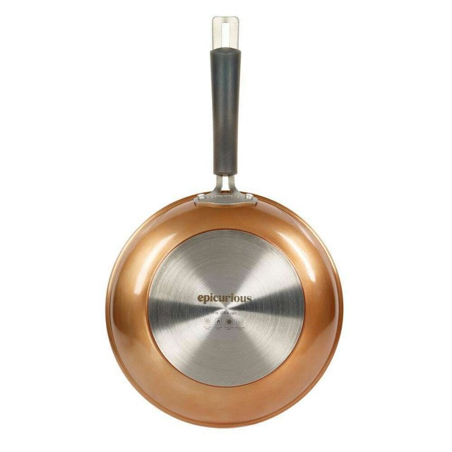 Epicurious Aluminum Nonstick 11-piece Cookware Set in Copper 2day ...