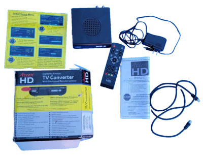 Access HD Digital to Analog TV Converter w/ Dedicated Remote Control ...
