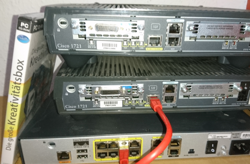 cisco certification ccna , ccnp labor lab 3 Routers Switch serial back ...