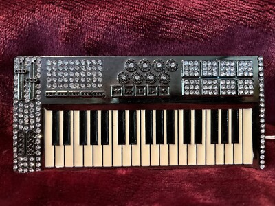 Piano Keyboard w/ Cubic Rhinestones Music Themed Metal Fashion Belt ...