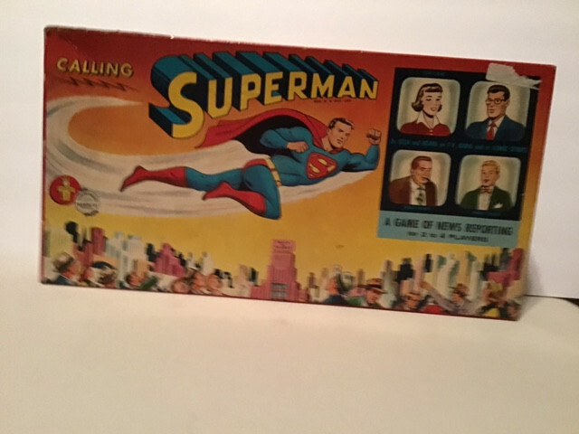 Vintage 1954 Transogram Calling Superman Board Game | eBay