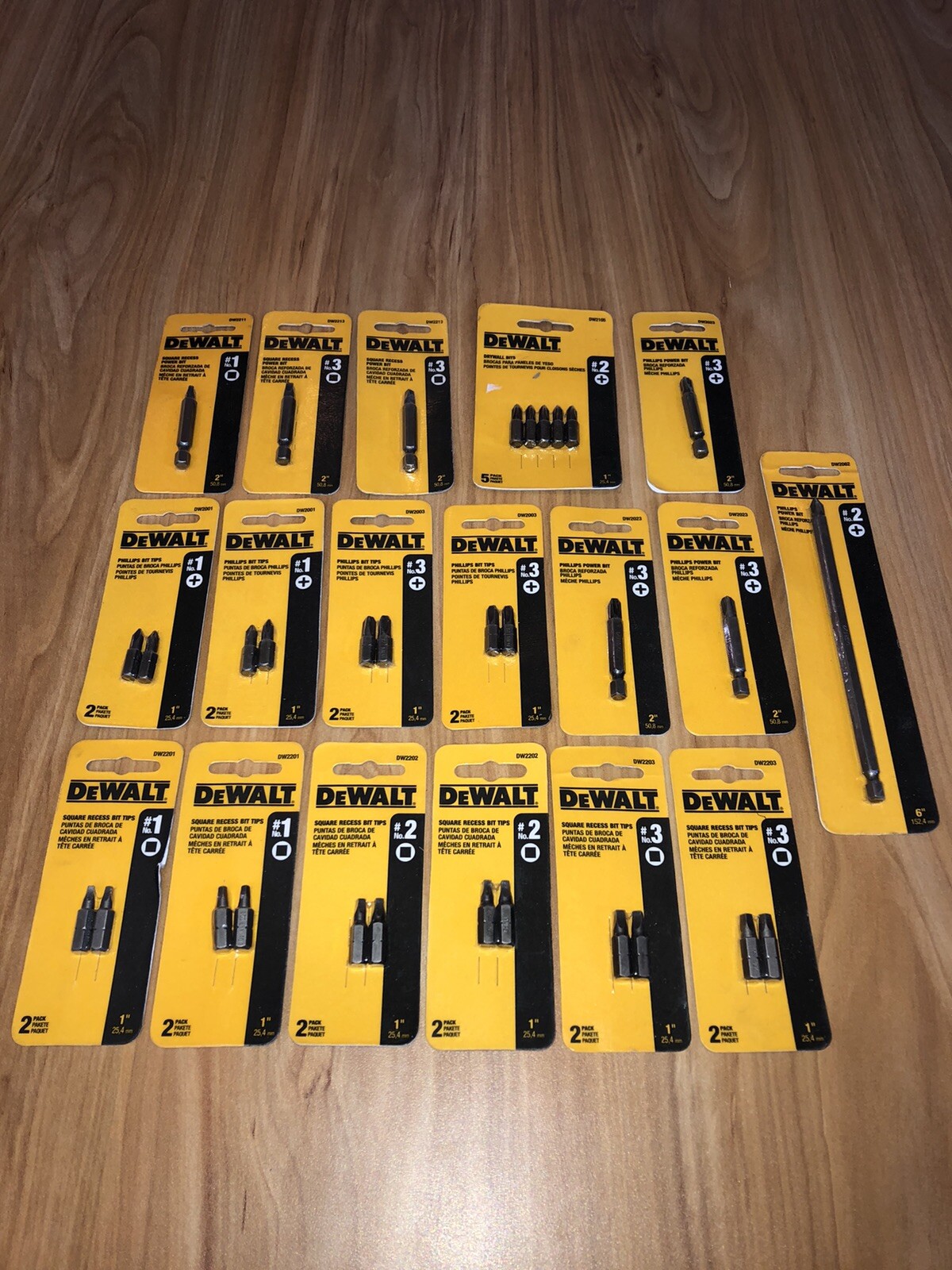 Lot of 18 Dewalt Phillips, Square, Drywall Bits etc. | eBay