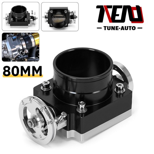 80MM High Flow Throttle Body For For 3" Intake Manifold Aluminum ...