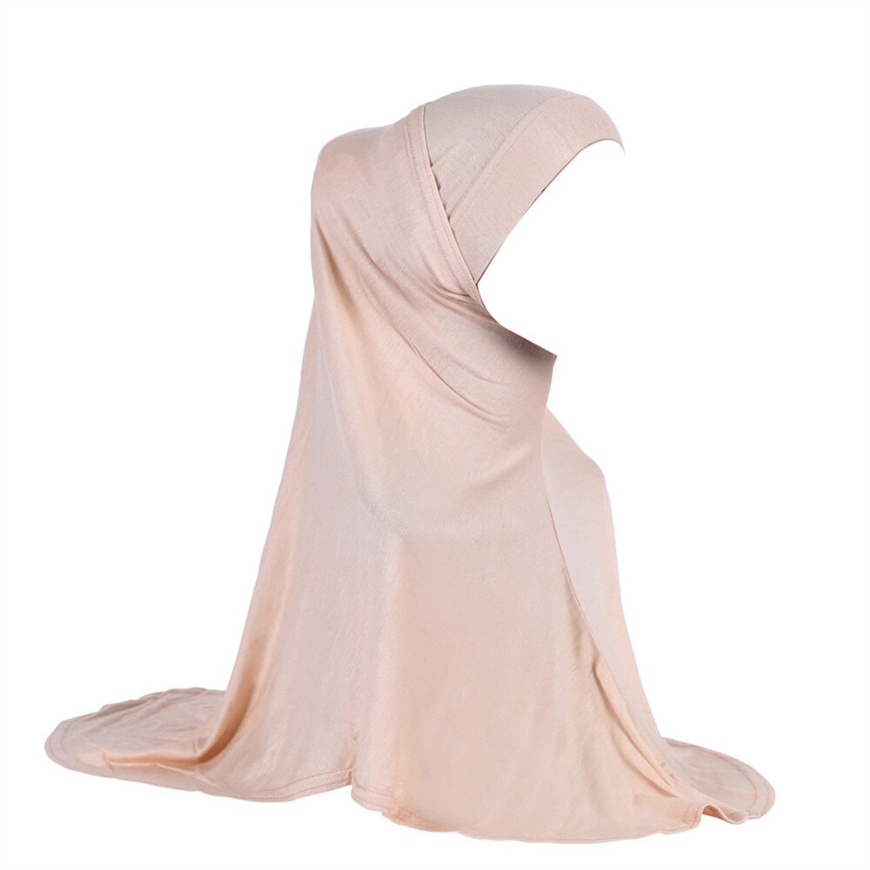2 Piece Muslim Women Headscarf Shawl Scarf Hijab Wrap Headwear Amira ...