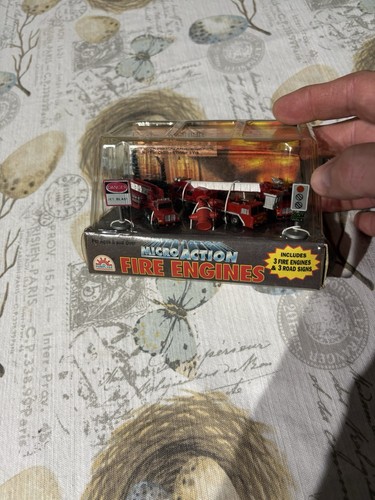 Vintage FunRise Micro Action FIRE ENGINES & SIGNS Original Packaging ...