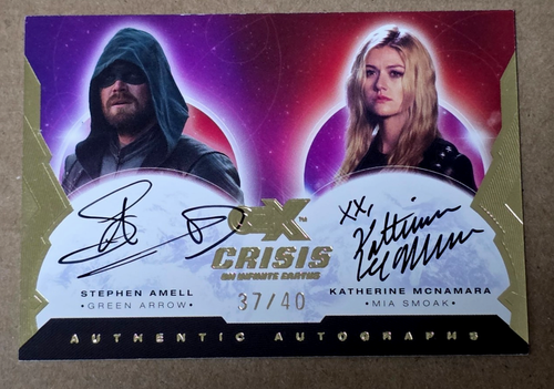 CZX DC Crisis on Infinite Earths Stephen Amell Mcnamara Autograph 37/40 ...