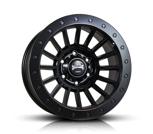 To Suit NISSAN NAVARA D22 WHEELS PACKAGE: 17x8.5 Simmons Rugged Inferno ...