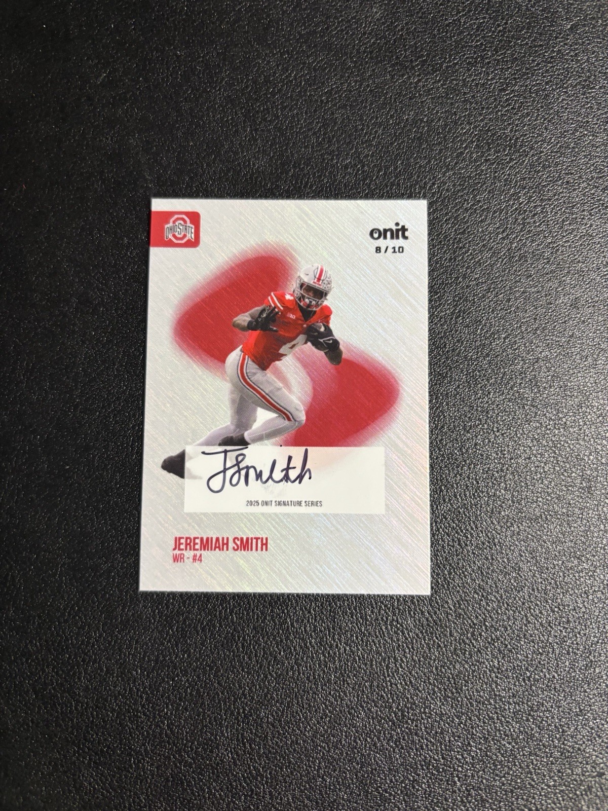 2025 Onit Athlete Jeremiah Smith #8/10 Silver Shimmer On Card Auto Ohio ...