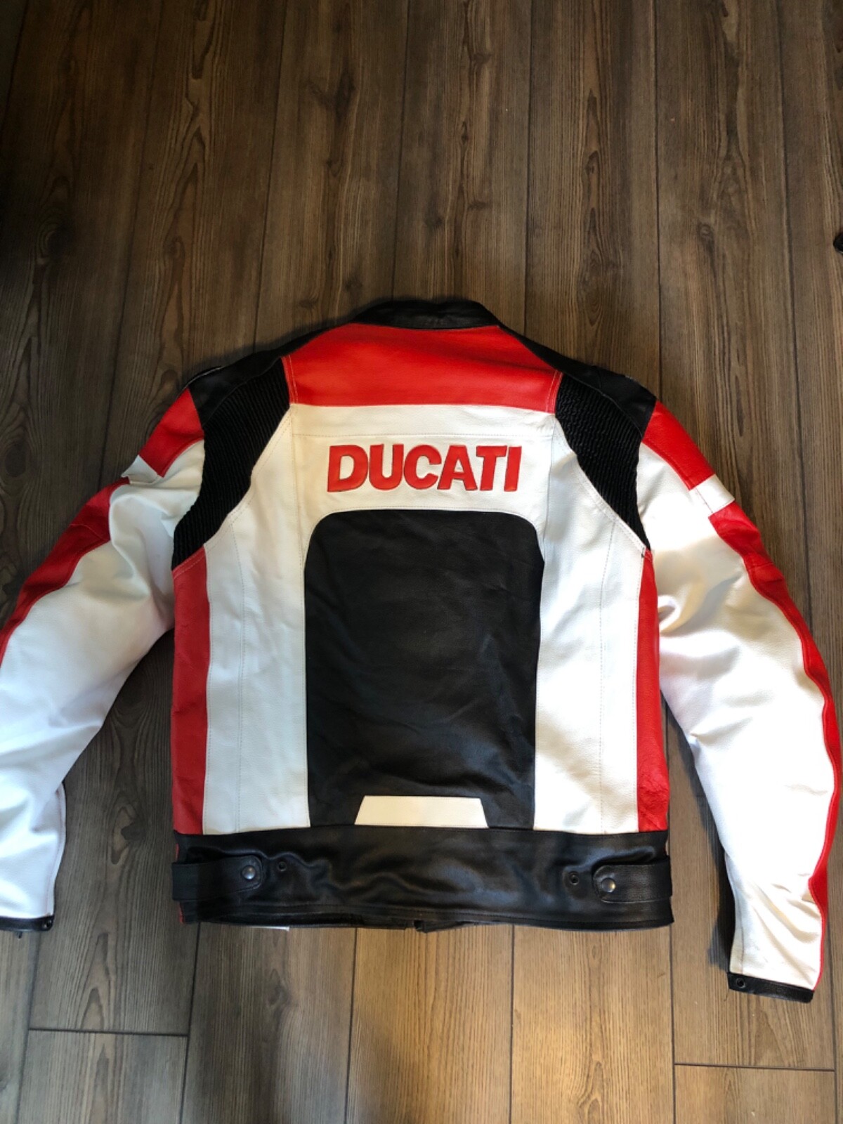 Ducati Corse Leather Motorcycle Jacket Size 4xl color… - Gem