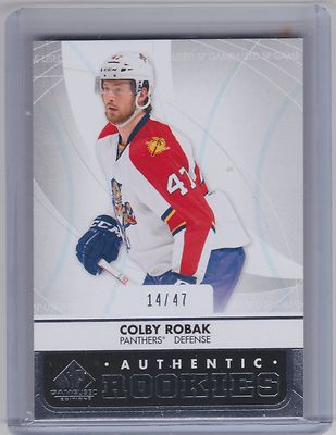 12-13 2012-13 SP GAME USED COLBY ROBAK ROOKIE RC /47 #124 FLORIDA ...