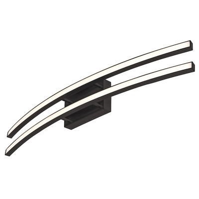 AFX Lighting Harper 2 Light 36'' LED Vanity, Black - HPRV3605LAJUDBK | eBay