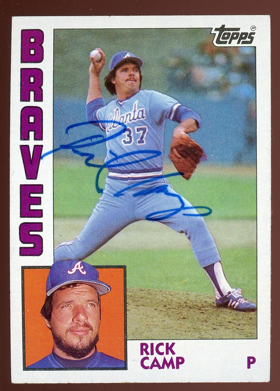 1984 Topps RICK CAMP Signed Card autograph AUTO BRAVES | eBay