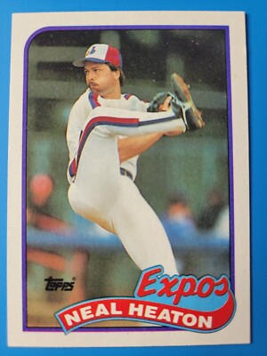 Neal Heaton Baseball Card -- 1989 Topps #197 -- Montreal Expos | eBay