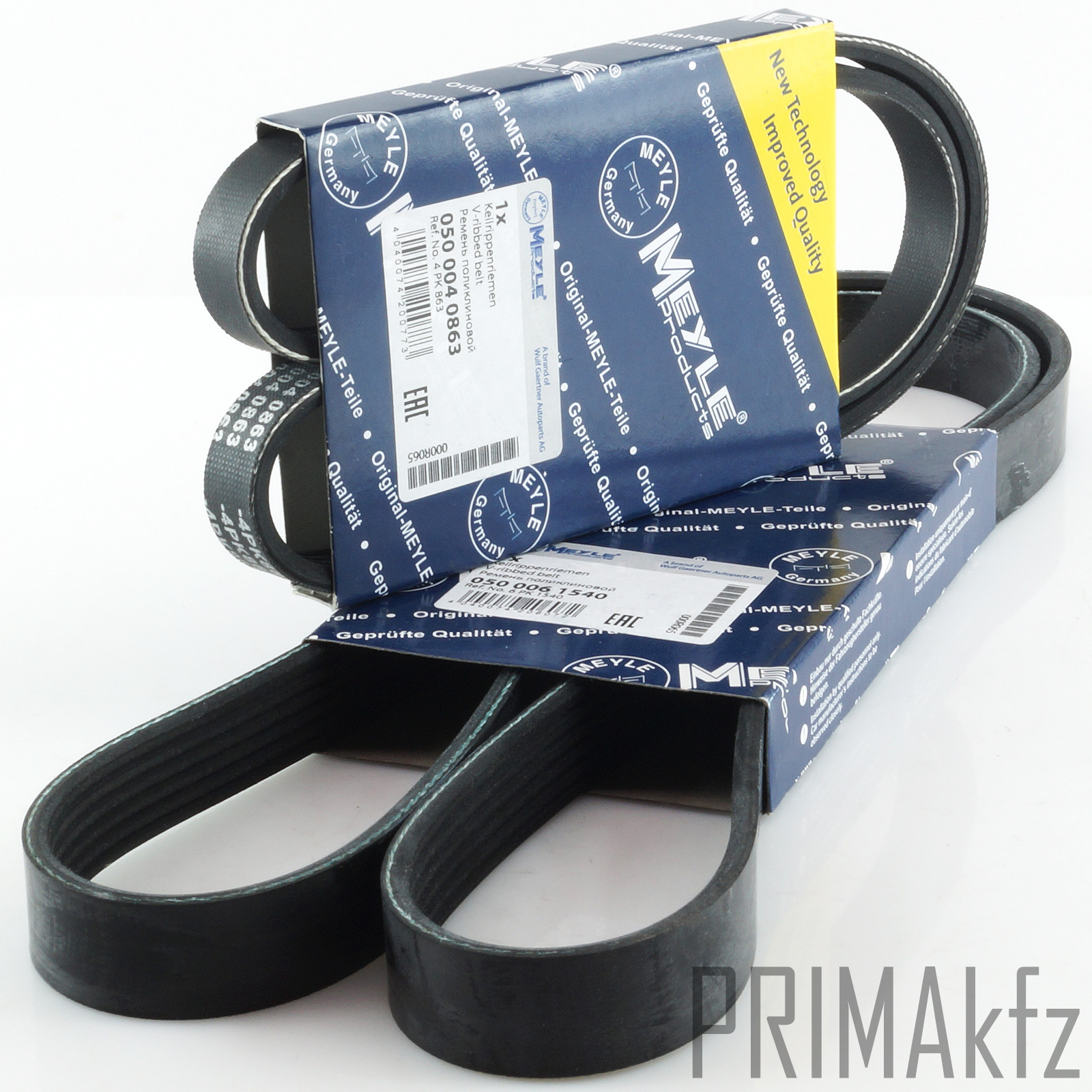 2x MEYLE 6PK1540 + 4PK863 Keilrippenriemen für BMW 3er E46 5er E39 X3 ...