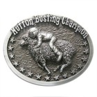 Antique Silver Oval Mutton Busting Champion Western Belt Buckle also ...