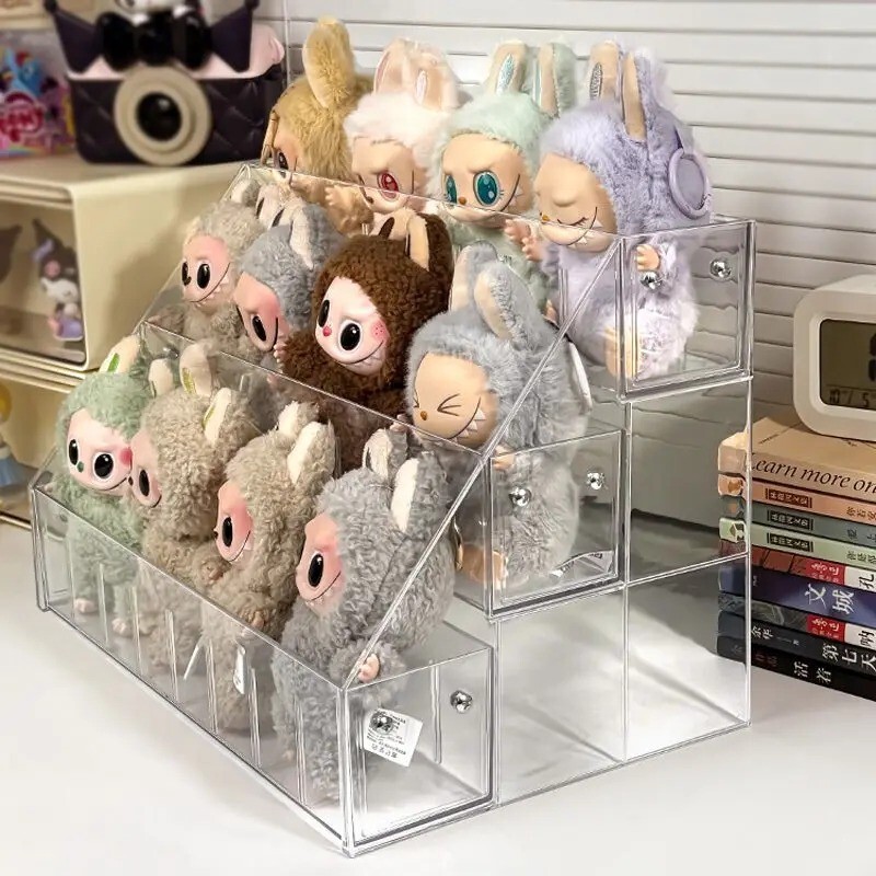 Large 3 Layers Capacity Display Shelf For Labubu Dolls Handmade Blind ...