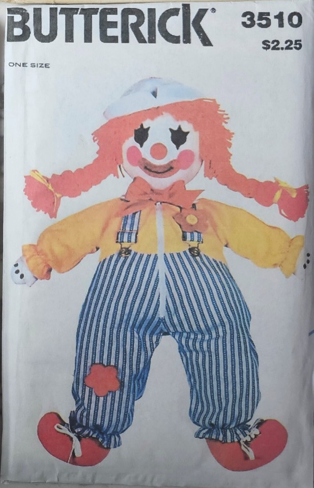 Butterick Sewing Patterns Craft Stuffed Animal Plush Dolls Bears Home+ ...