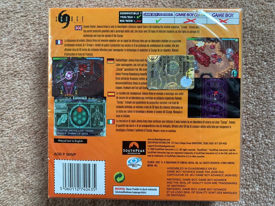 Scurge Hive Game Boy Advance GBA New Factory Sealed 100% Genuine | eBay