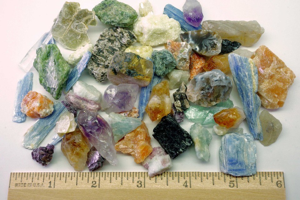 Crafters Brazil Mix 1/2 Lb Natural Crystals Mineral Specimens Mixed ...