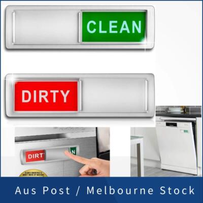 Dishwasher Clean Dirty Sticker Non-Scratch Indicator Sign Aid self ...