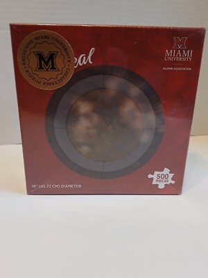 Miami University Alumni Association Seal 18" Round 500 pc Jigsaw Puzzle ...