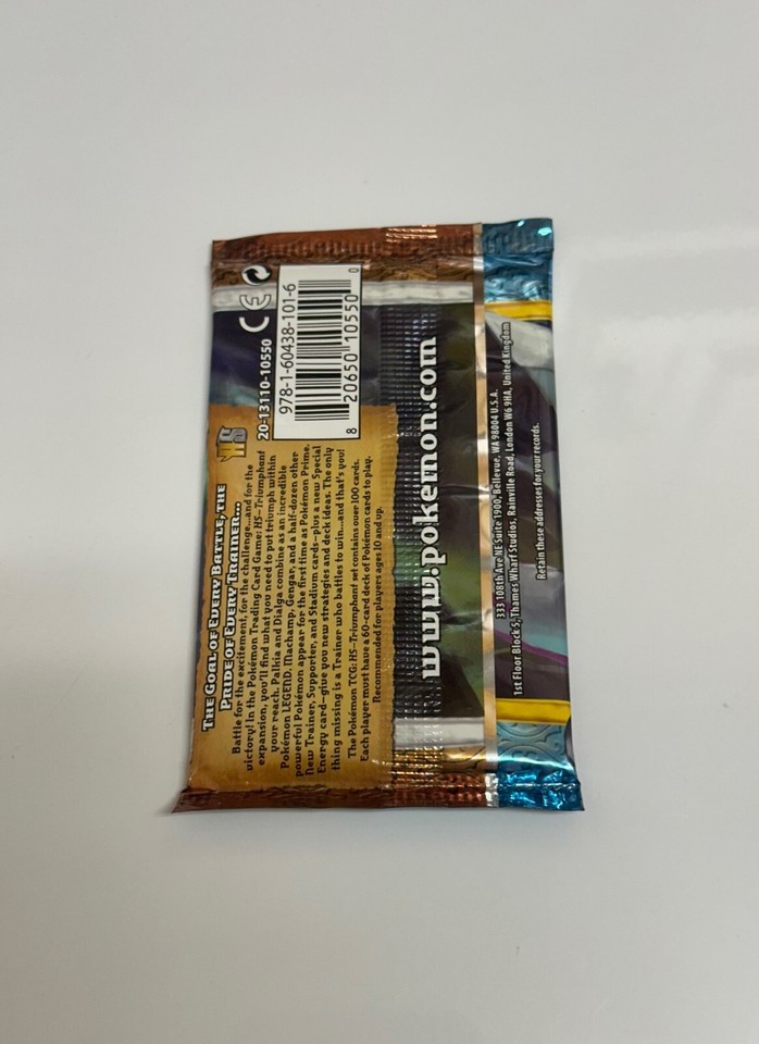 2010 Pokémon HS Triumphant Booster Pack Palkia Artwork Factory Sealed ...