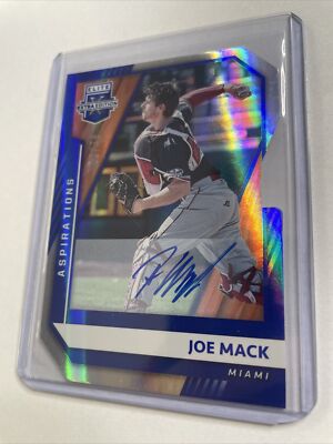 JOE MACK 2021 Panini Elite Extra Edition #31 Signature ASPIRATIONS AUTO ...