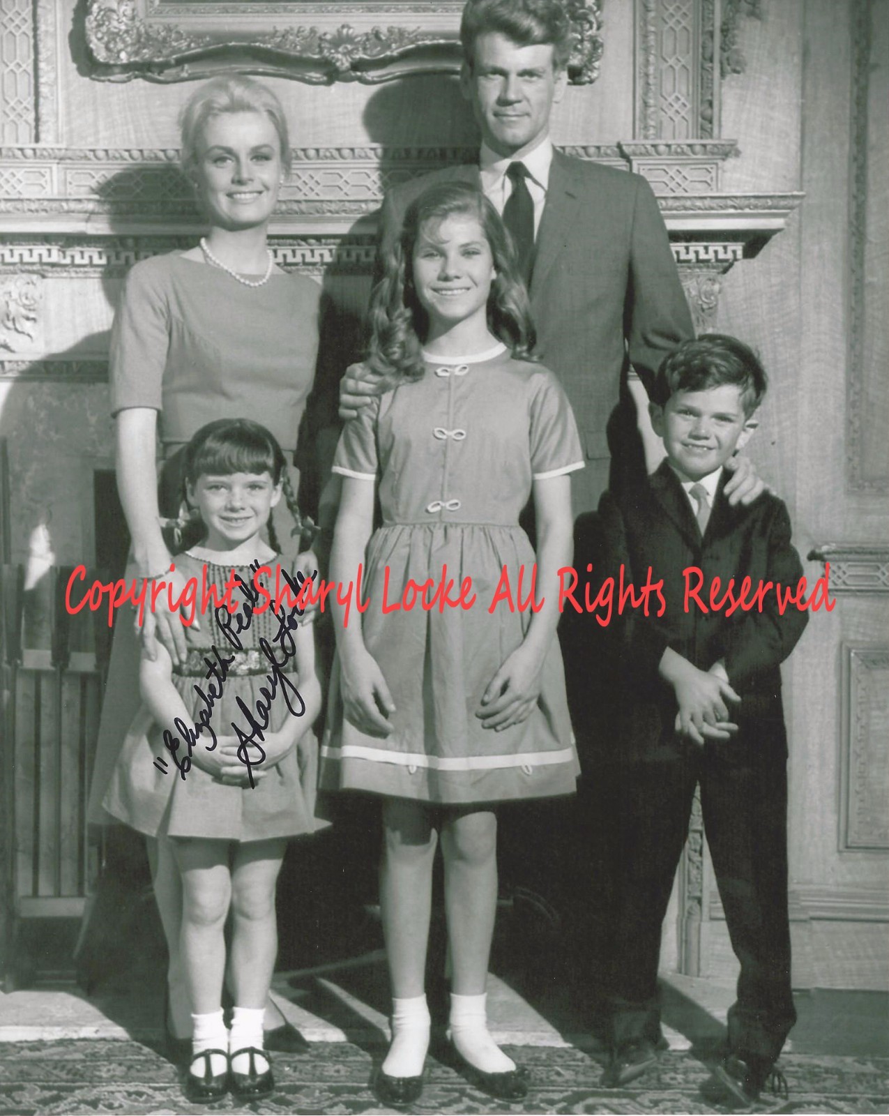 "ONE MAN'S WAY" SHARYL LOCKE AUTOGRAPHED PEALE FAMILY PHOTO 8X10 1ST ...