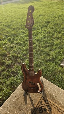 Custom Made (Walnut) PJ Bass Guitar Curved Out Body & Neck Head (Great ...